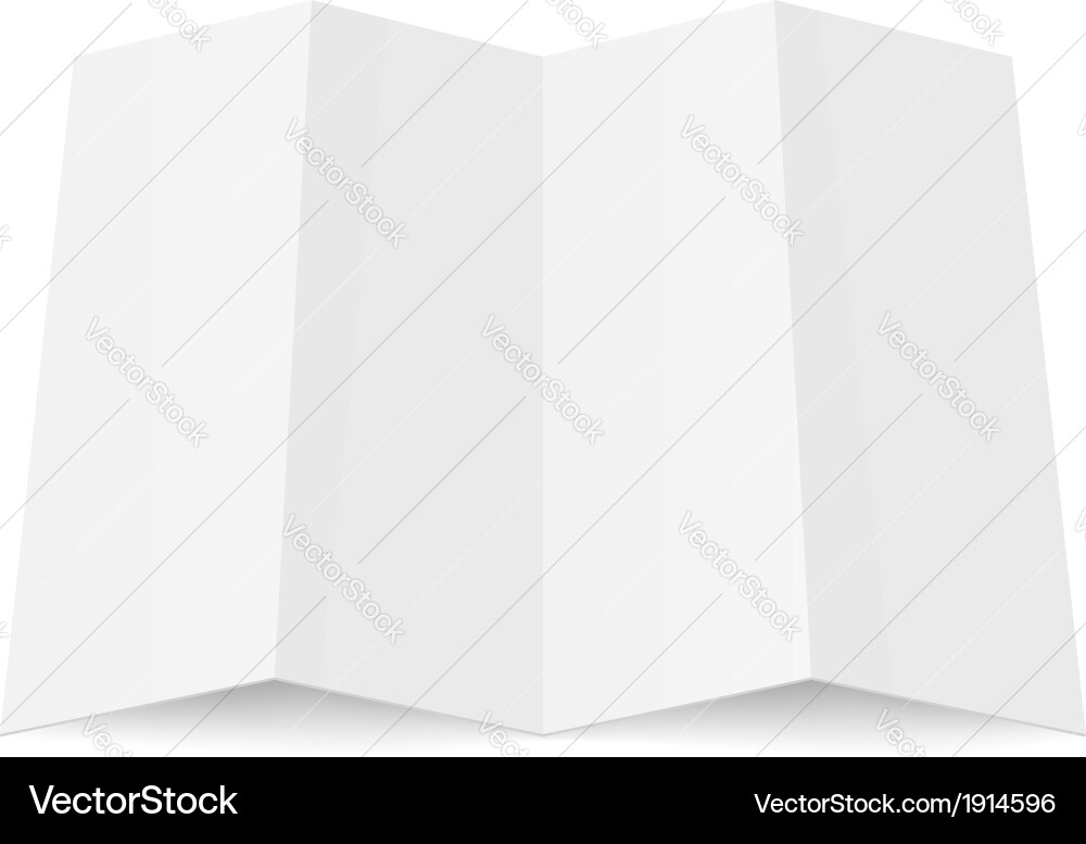 Blank booklet Royalty Free Vector Image - VectorStock