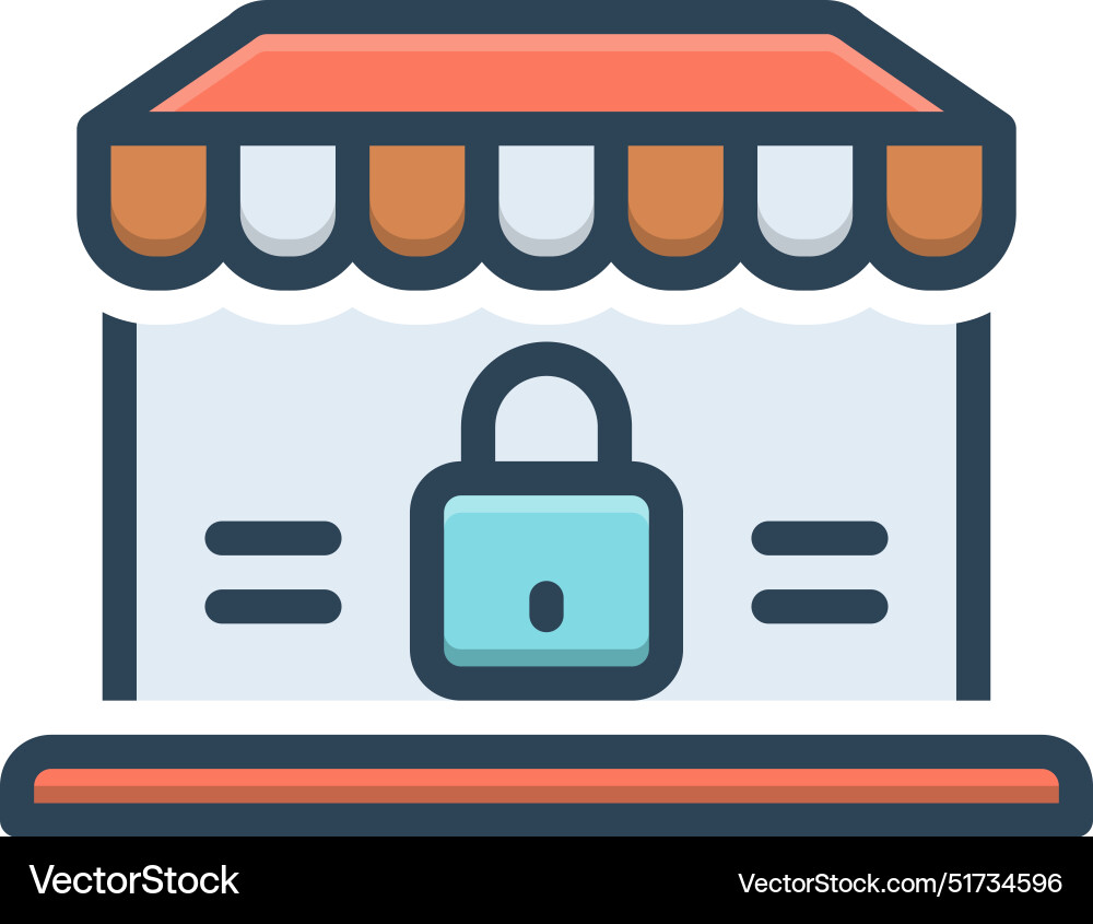 Closed Royalty Free Vector Image - VectorStock