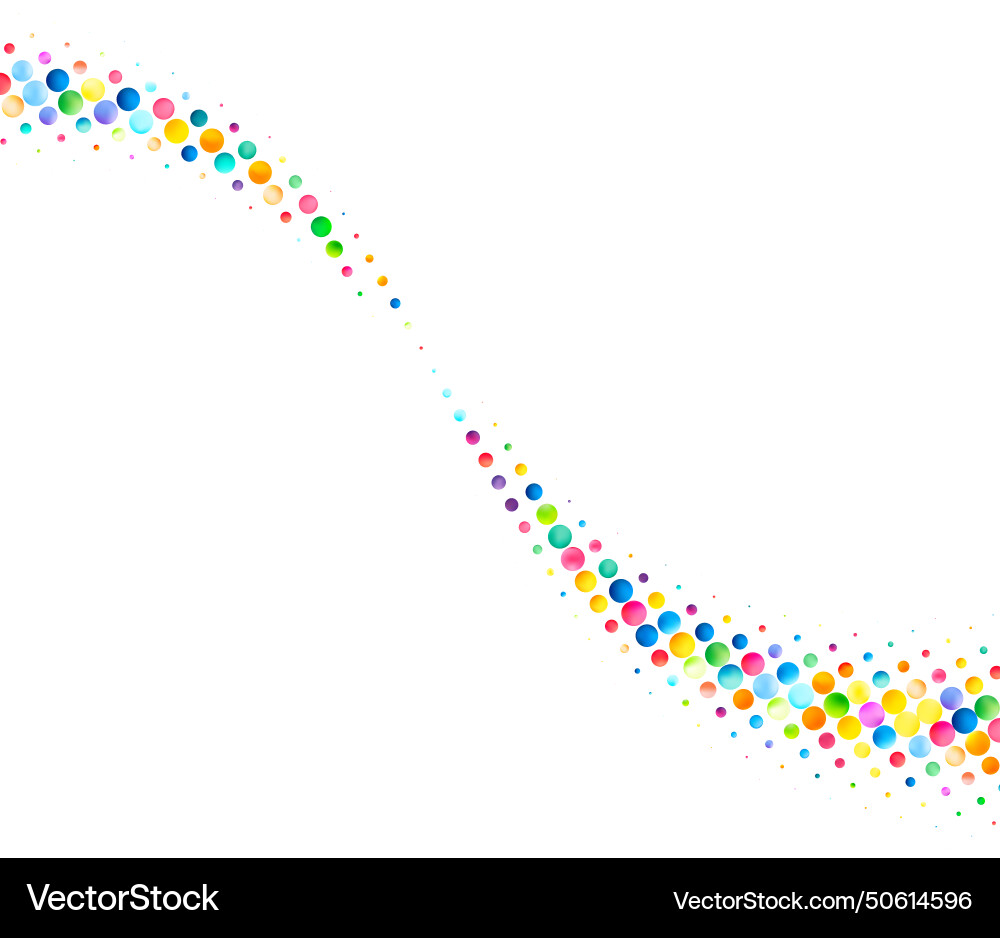 Colorful dot waveform Royalty Free Vector Image