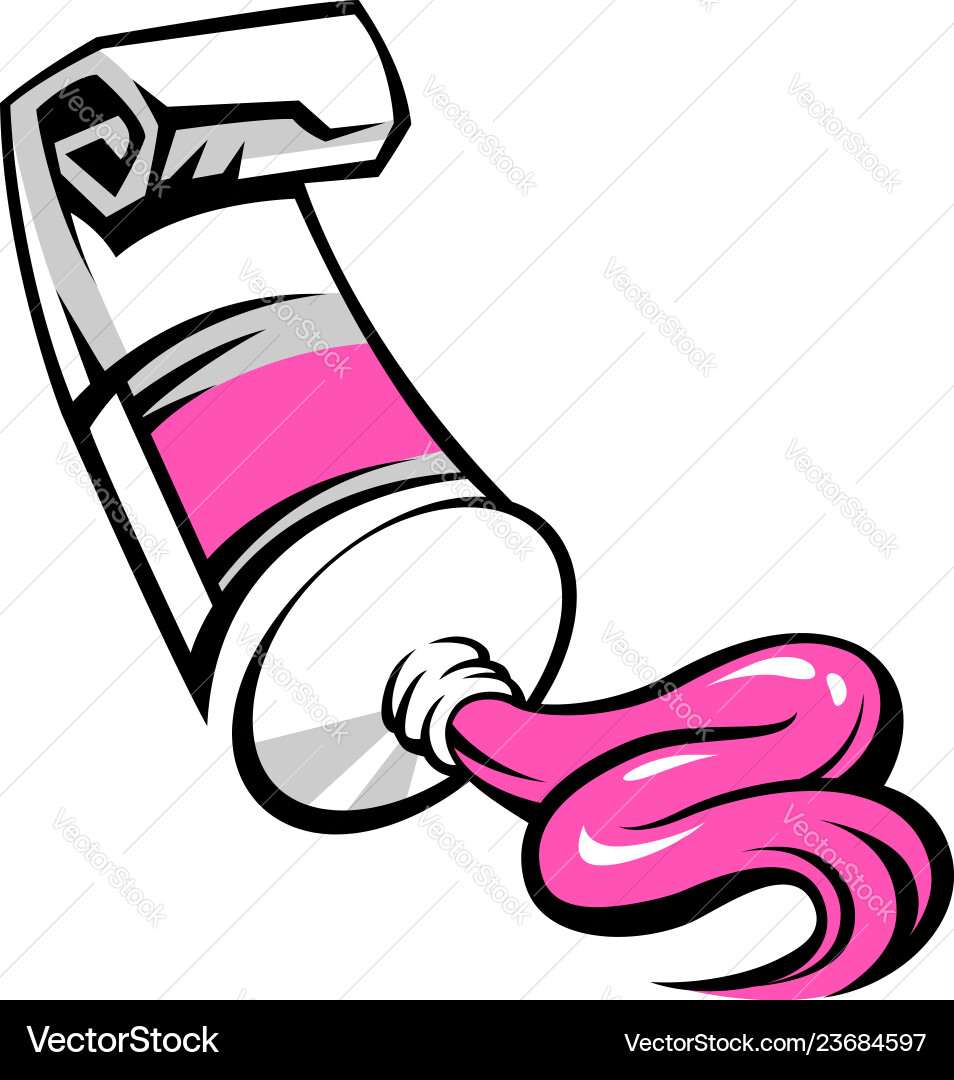 Color tube Royalty Free Vector Image - VectorStock