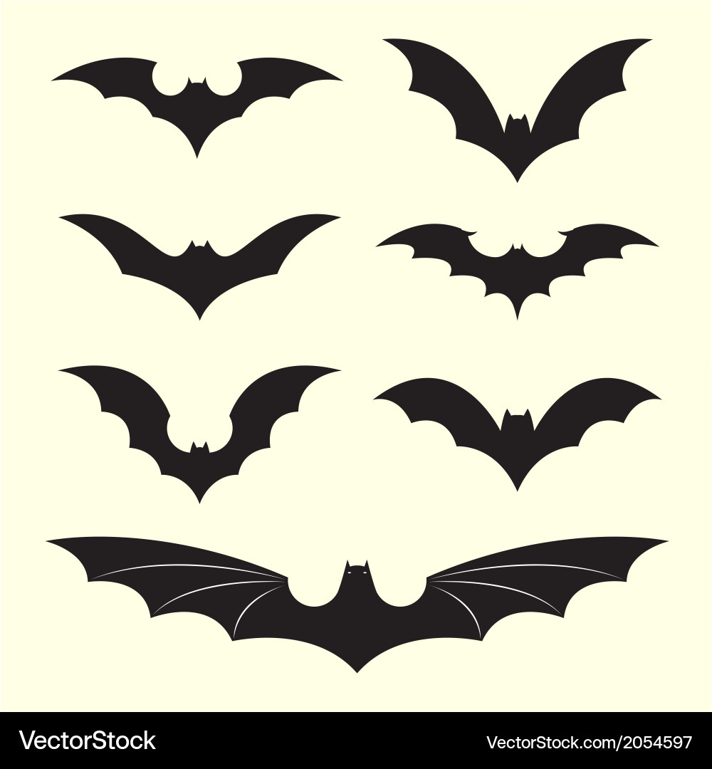 Group of bat Royalty Free Vector Image - VectorStock