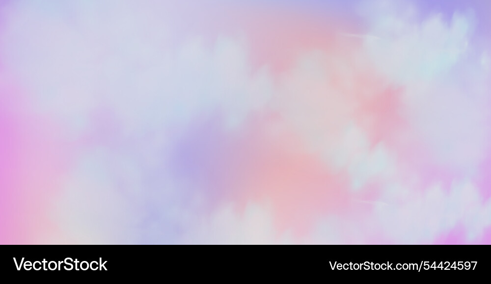 Panoramic abstract pink blue sky background Vector Image