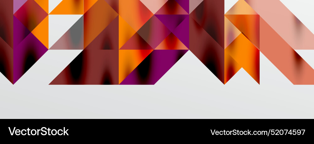 Tech minimal overlapping triangle shapes elements Vector Image