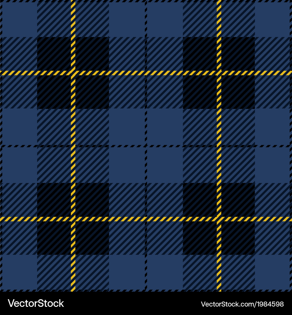 Blue tartan plaid design Royalty Free Vector Image