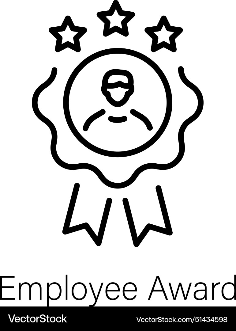 Employee award Royalty Free Vector Image - VectorStock