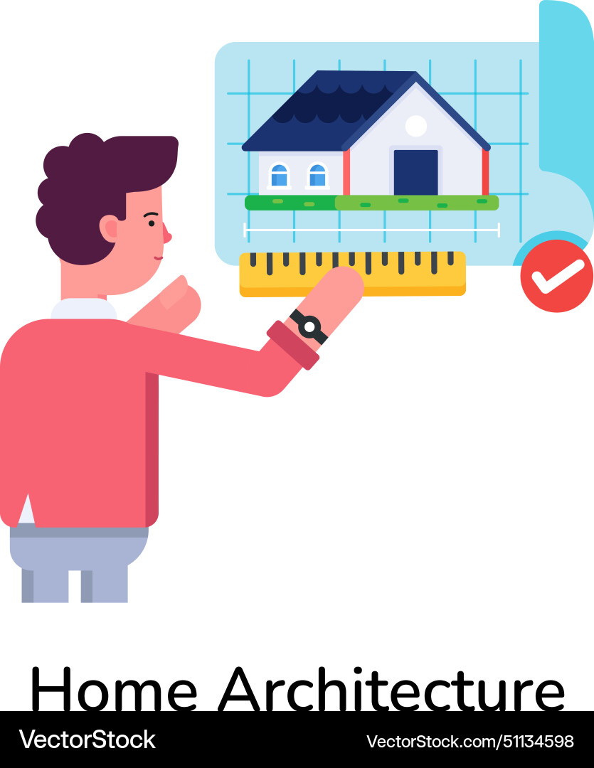 Home architecture Royalty Free Vector Image - VectorStock