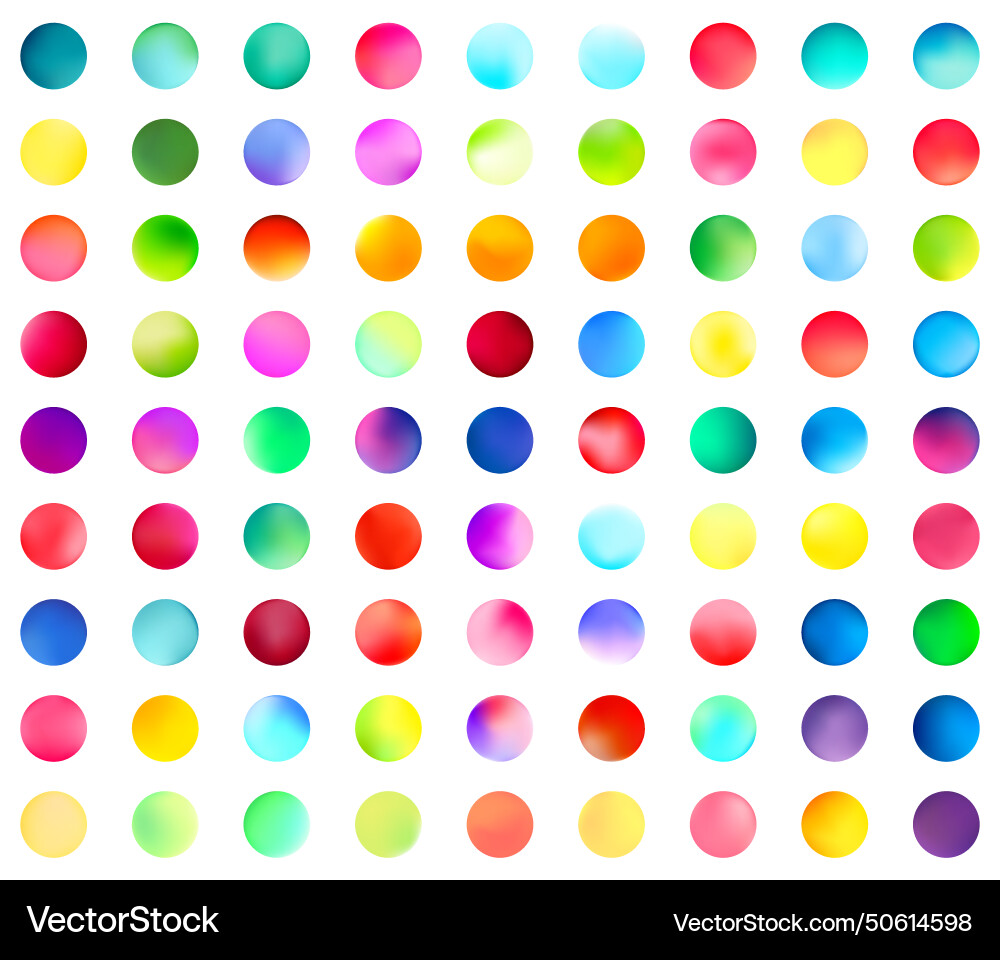 Multicolored dots grid pattern Royalty Free Vector Image