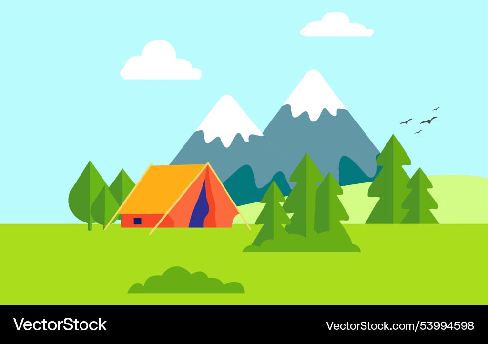 Natural scenery Royalty Free Vector Image - VectorStock