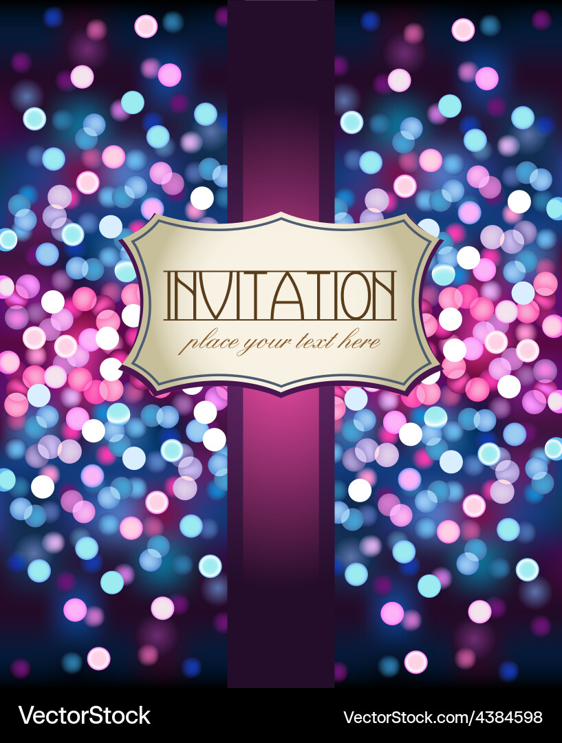 Template frame design for invitation Royalty Free Vector