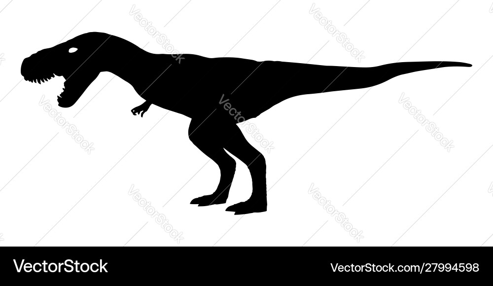 Tyrannosaurus rex t-rex is walking Royalty Free Vector Image