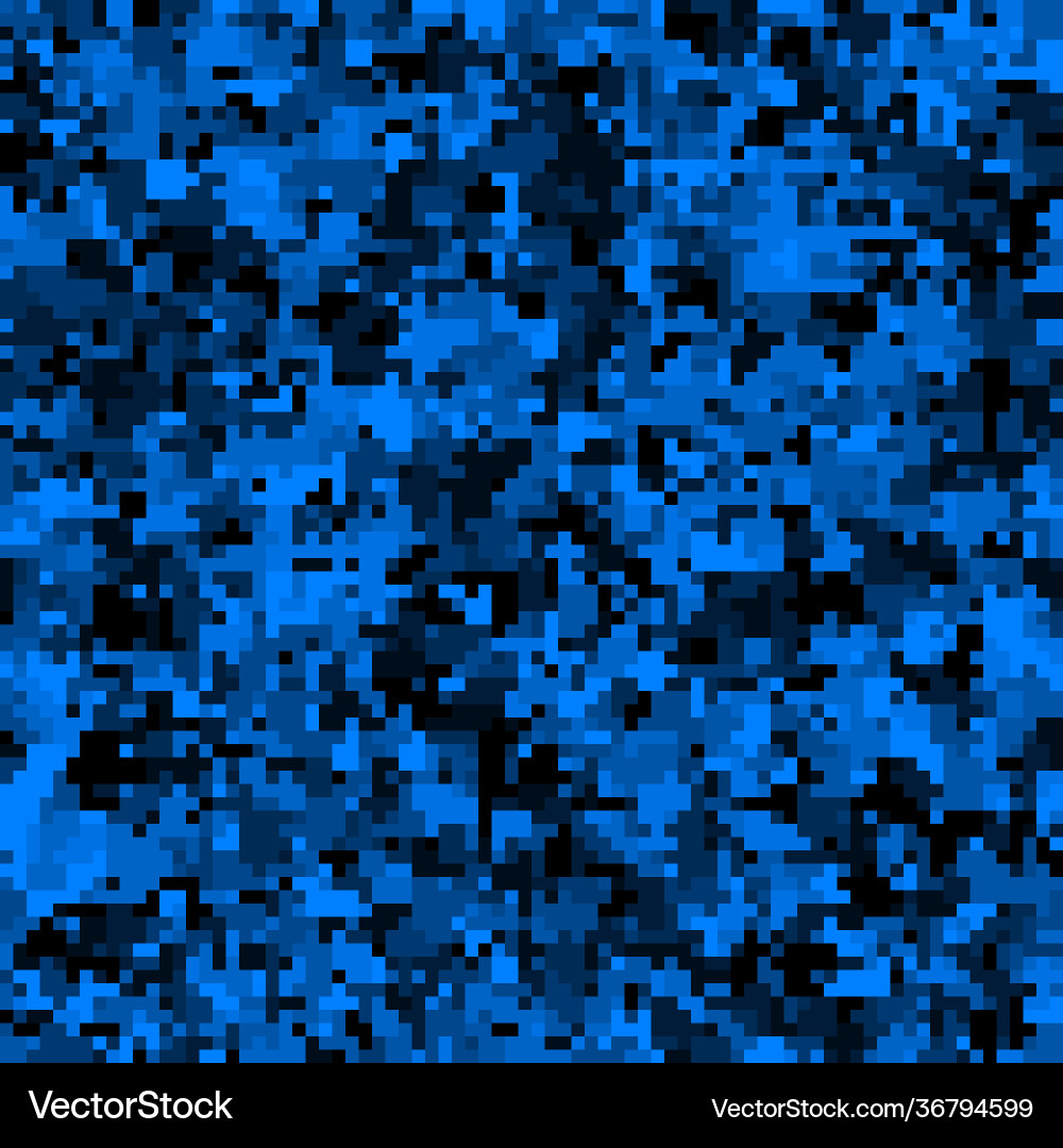 Azure Camo Pattern Royalty Free Vector Image - VectorStock