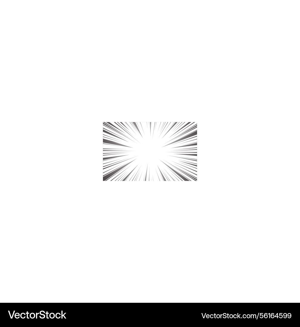 Black radial halftone comic style action lines Vector Image