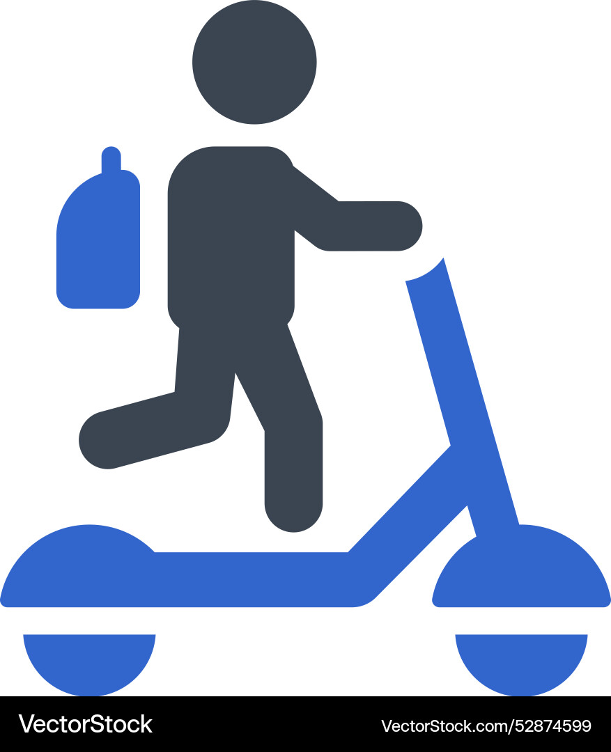 Courier delivery icon Royalty Free Vector Image