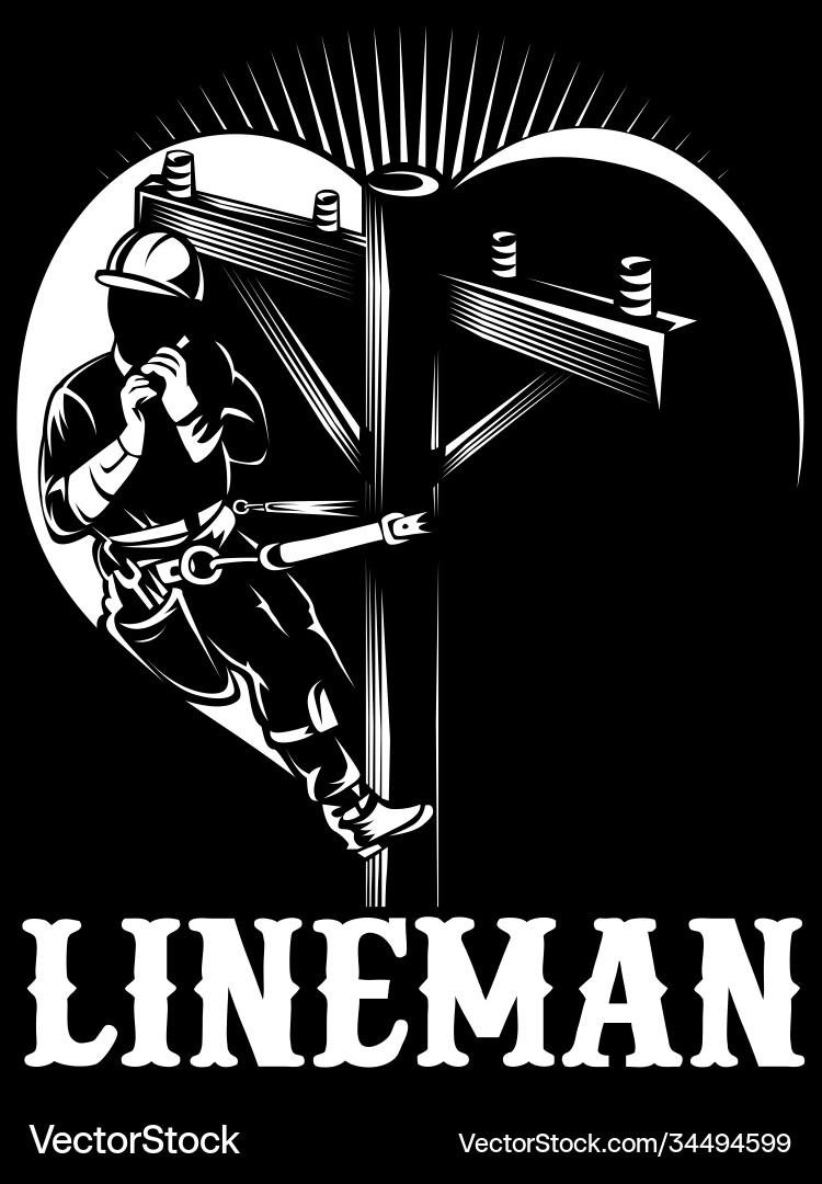 Lineman Royalty Free Vector Image - VectorStock
