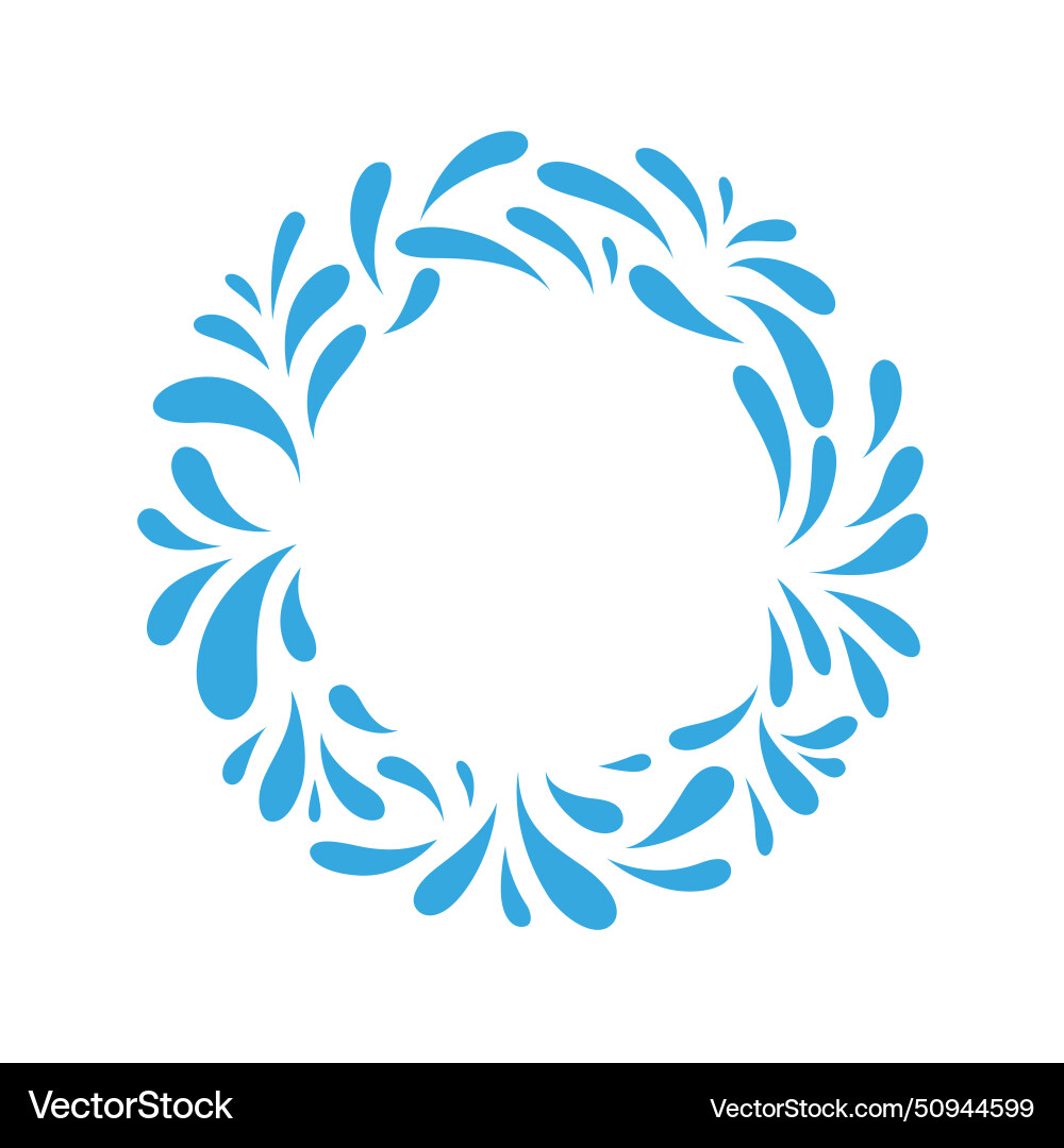 Round emblem design template in trendy style Vector Image