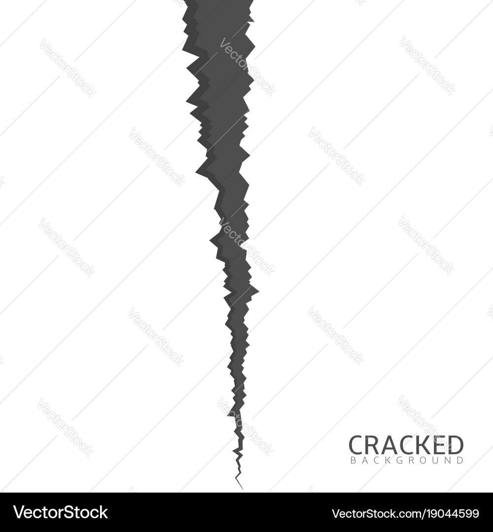 Simple crack Royalty Free Vector Image - VectorStock
