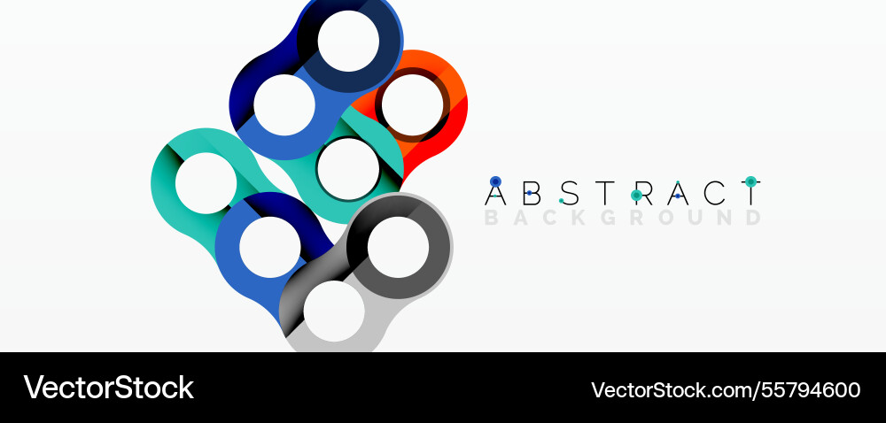 Abstract circle element composition with Vector Image