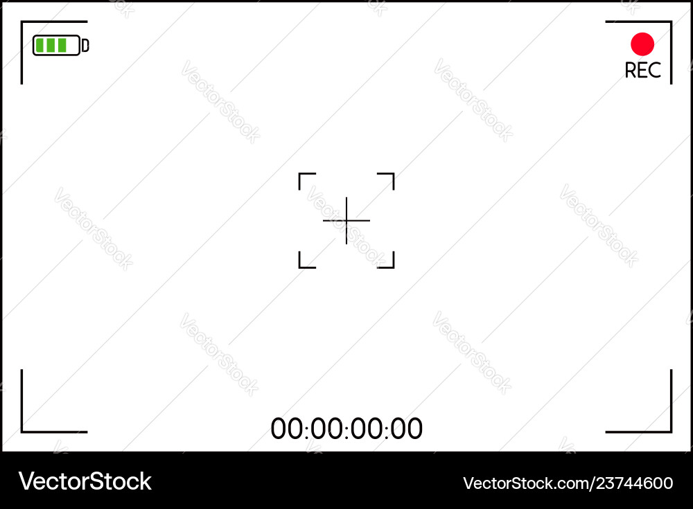 Digital Camera Viewfinder Royalty Free Vector Image