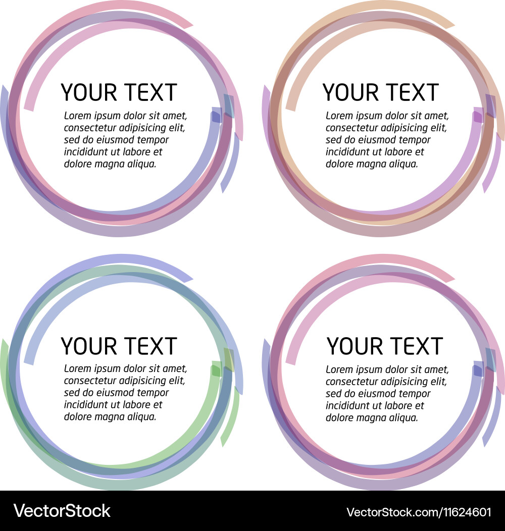 Colorful Circular Gradient Patterns Royalty Free Vector