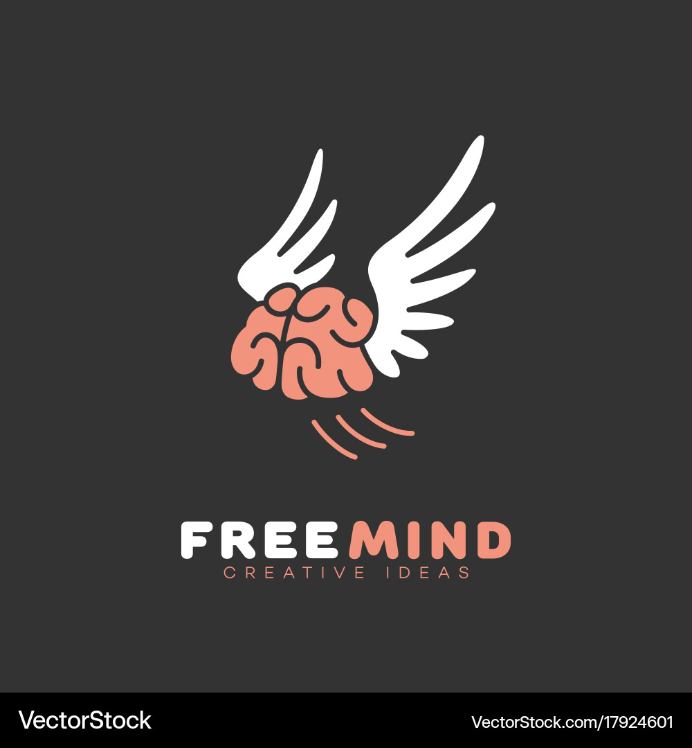 Free mind logo Royalty Free Vector Image - VectorStock