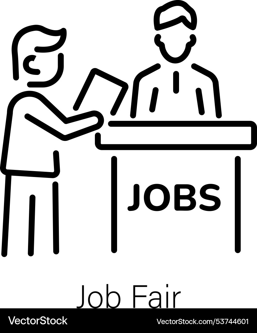 Job fair Royalty Free Vector Image - VectorStock