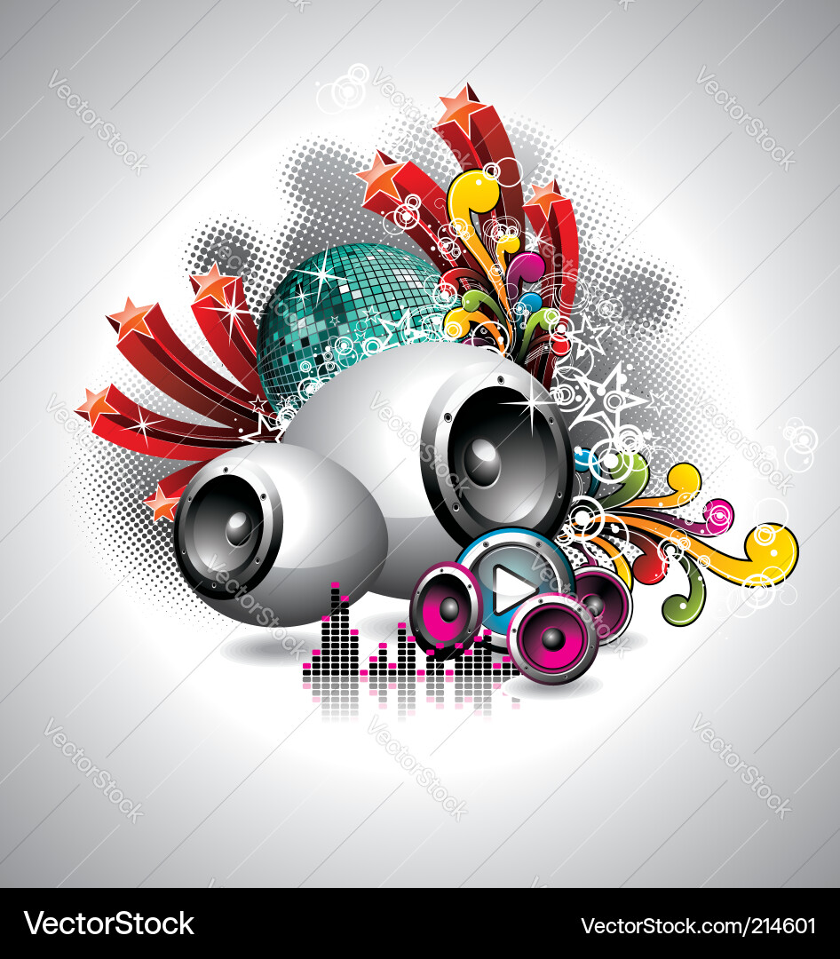 Musical theme Royalty Free Vector Image - VectorStock