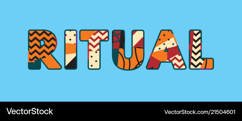 Ritual concept word art Royalty Free Vector Image