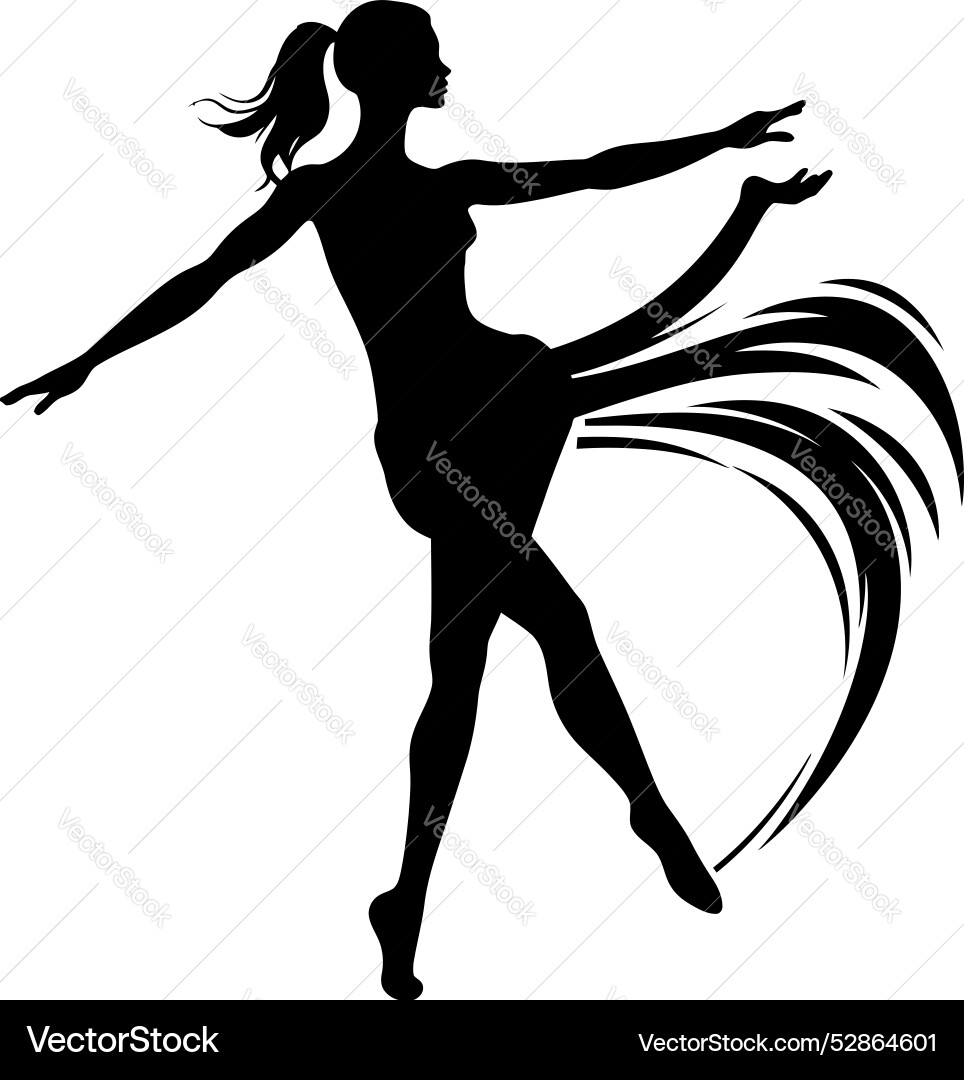 Seraphic steps dance soul symbol mysterious Vector Image