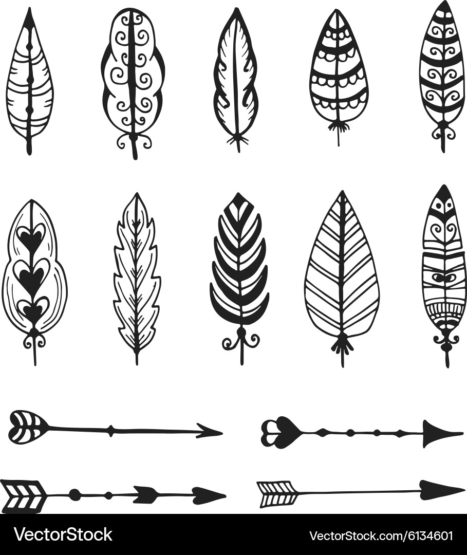 Tribal elements collection Royalty Free Vector Image