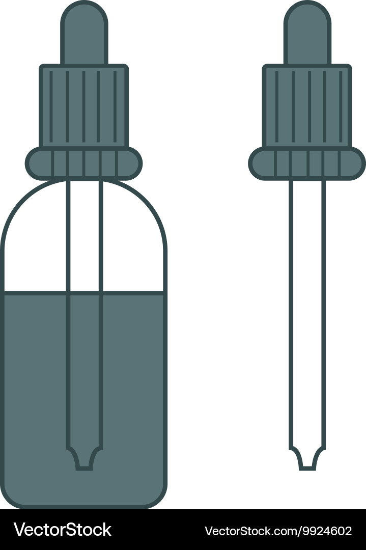 Bottle of e-liquid Royalty Free Vector Image - VectorStock