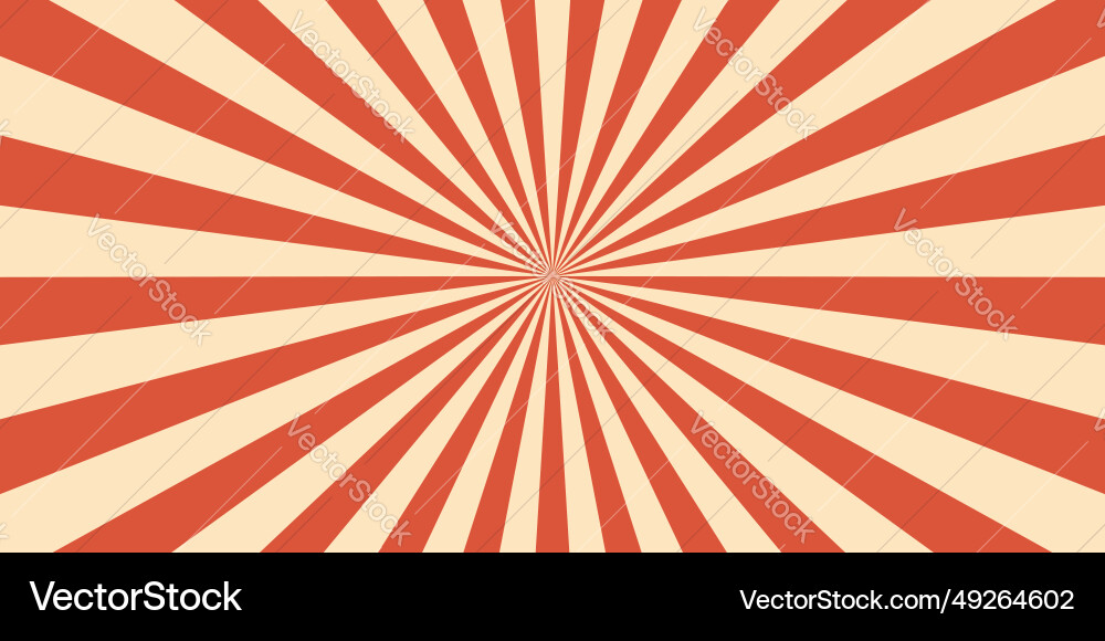 Circus carnival retro background of sunlight rays Vector Image
