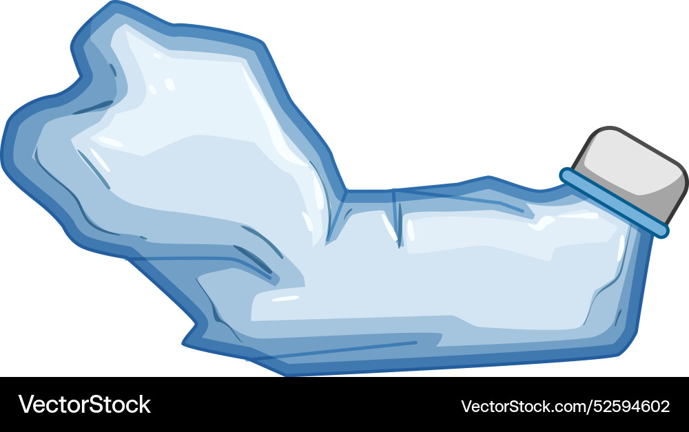 Garbage crumpled plastic bottle cartoon Royalty Free Vector
