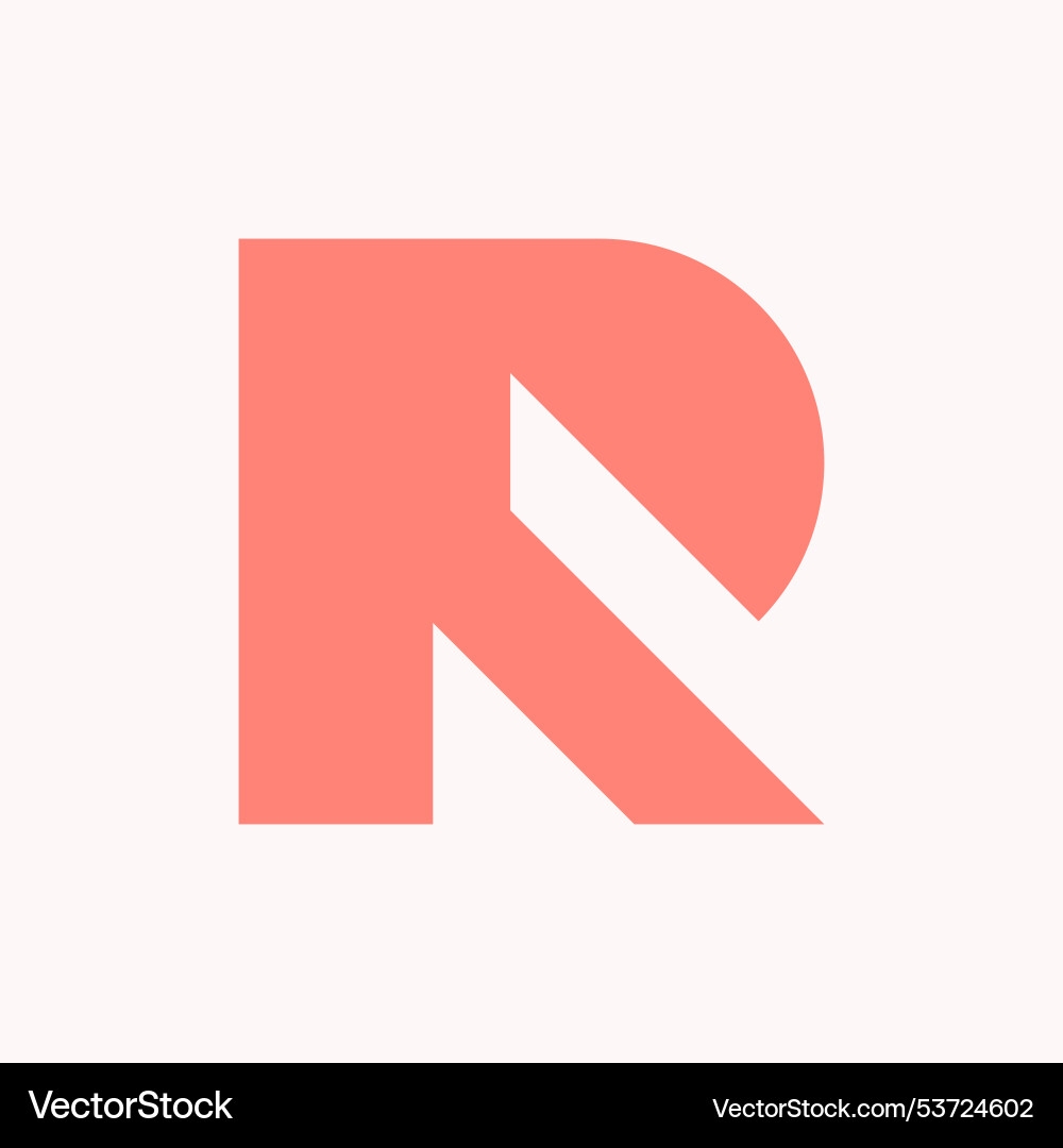 Letter r logo Royalty Free Vector Image - VectorStock