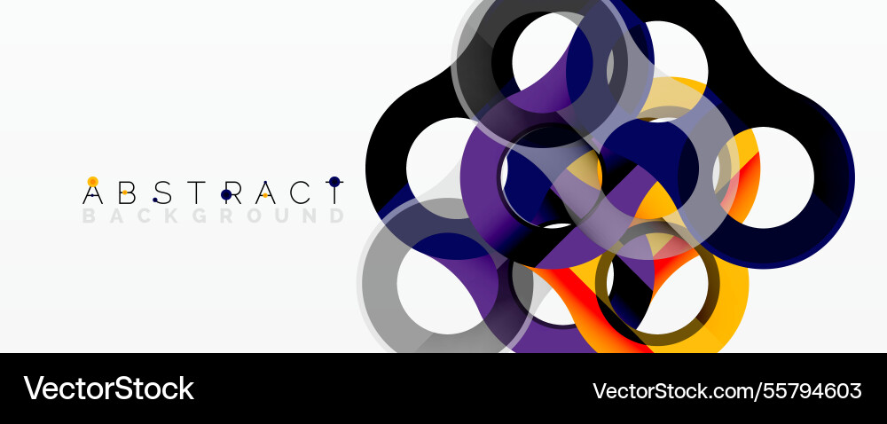 Abstract circle element composition Royalty Free Vector