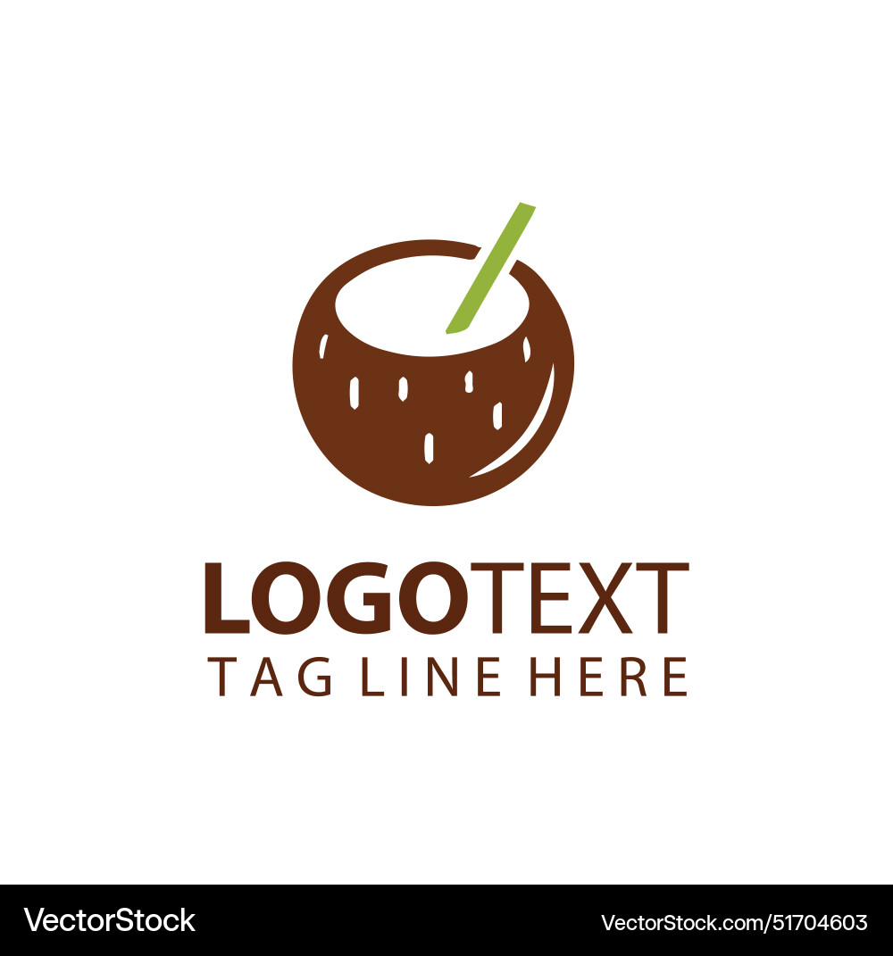 Coconut logo Royalty Free Vector Image - VectorStock