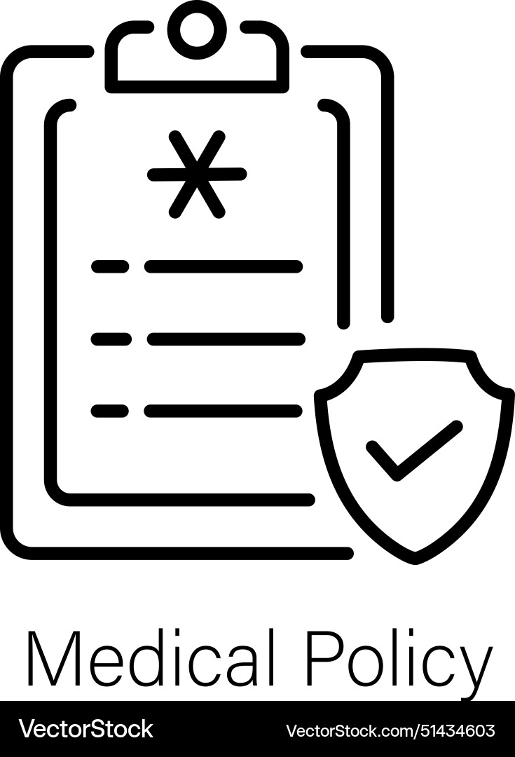 Medical policy Royalty Free Vector Image - VectorStock