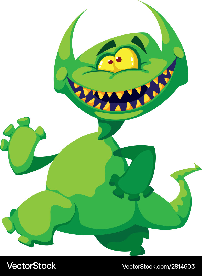 Monster smile Royalty Free Vector Image - VectorStock