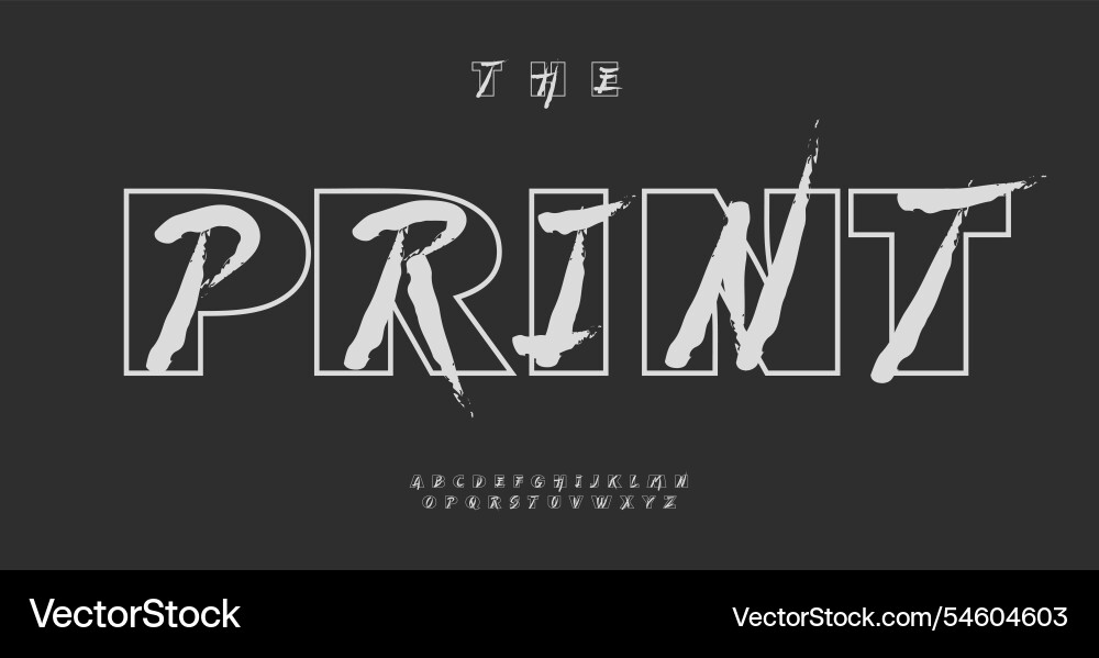 English Alphabet Outline Vector Images (over 6,600)