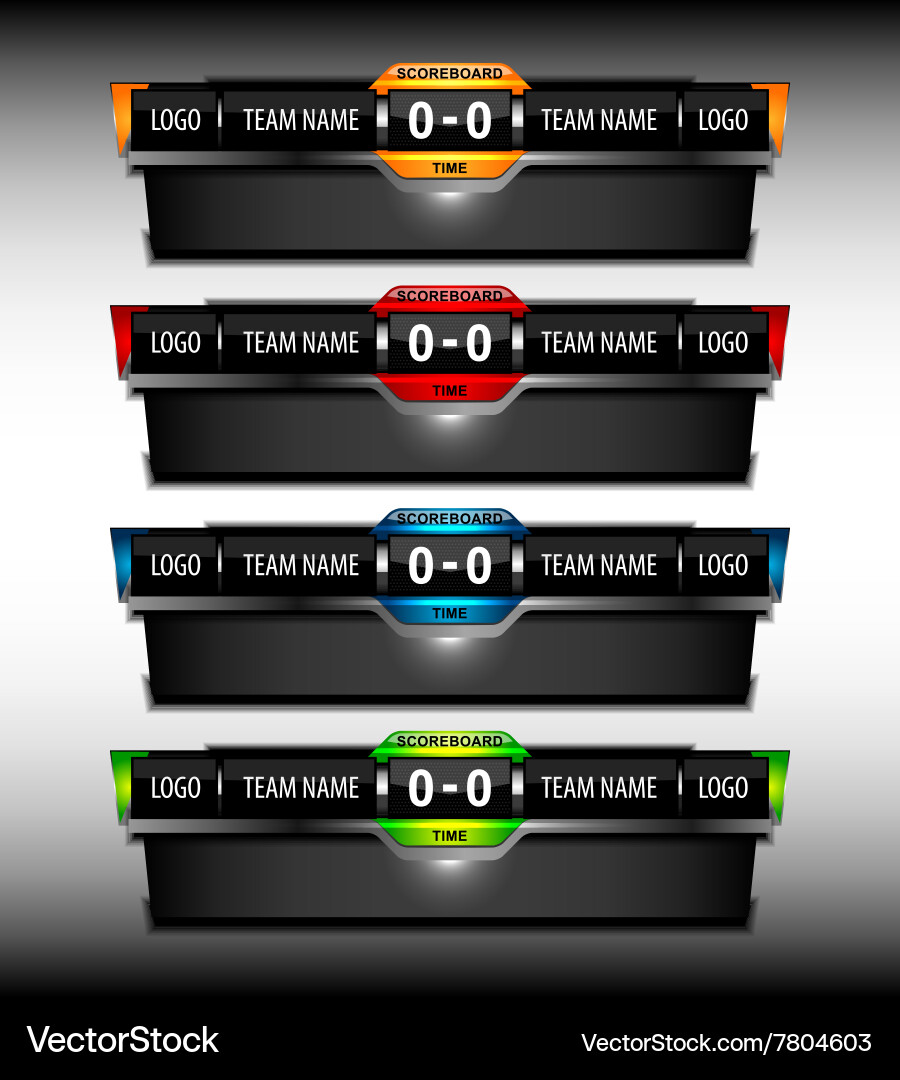Scoreboard object Royalty Free Vector Image - VectorStock