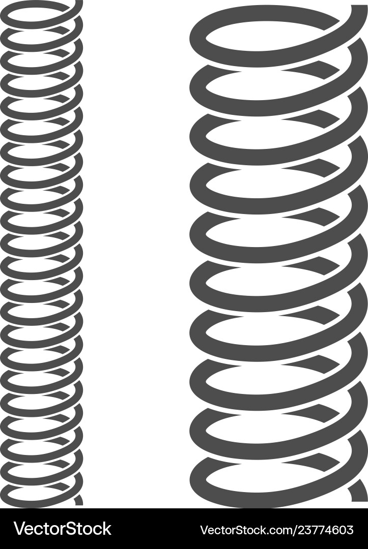 Spiral spring Royalty Free Vector Image - VectorStock