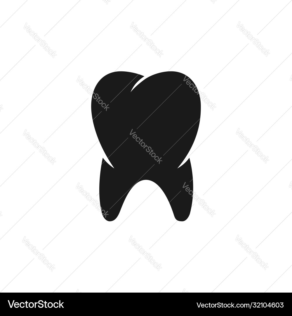 Tooth symbol Royalty Free Vector Image - VectorStock