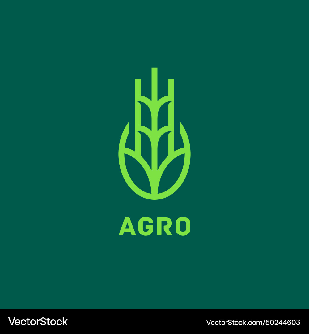 Wheat ear logo Royalty Free Vector Image - VectorStock