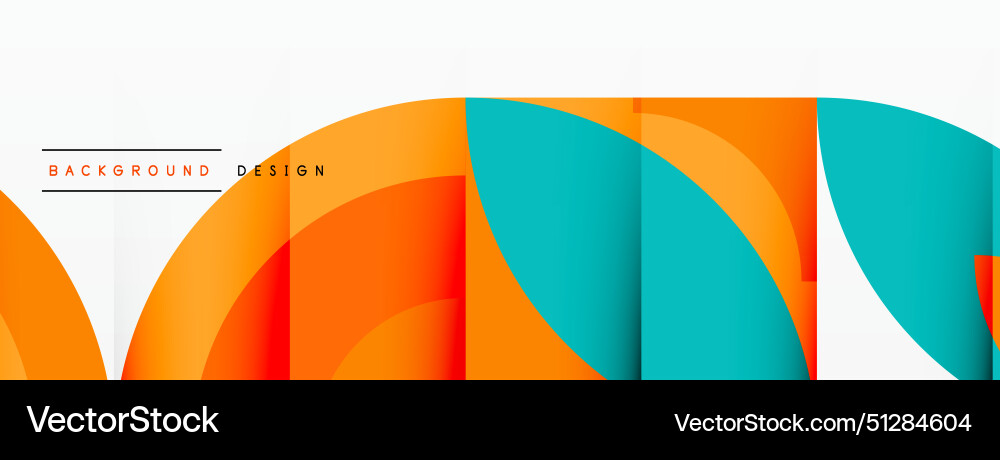 Colorful pattern of orange and blue circles Vector Image
