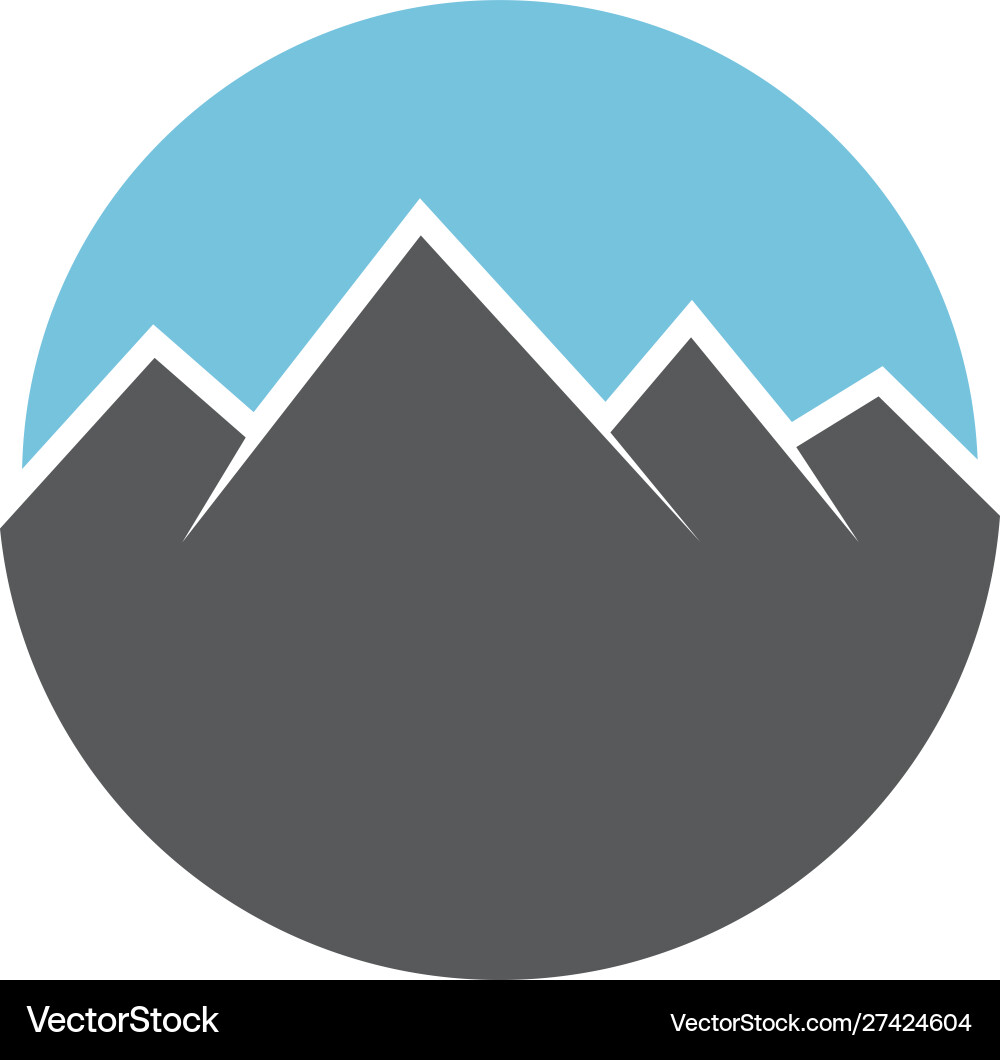 Mountain graphic design template isolated Vector Image