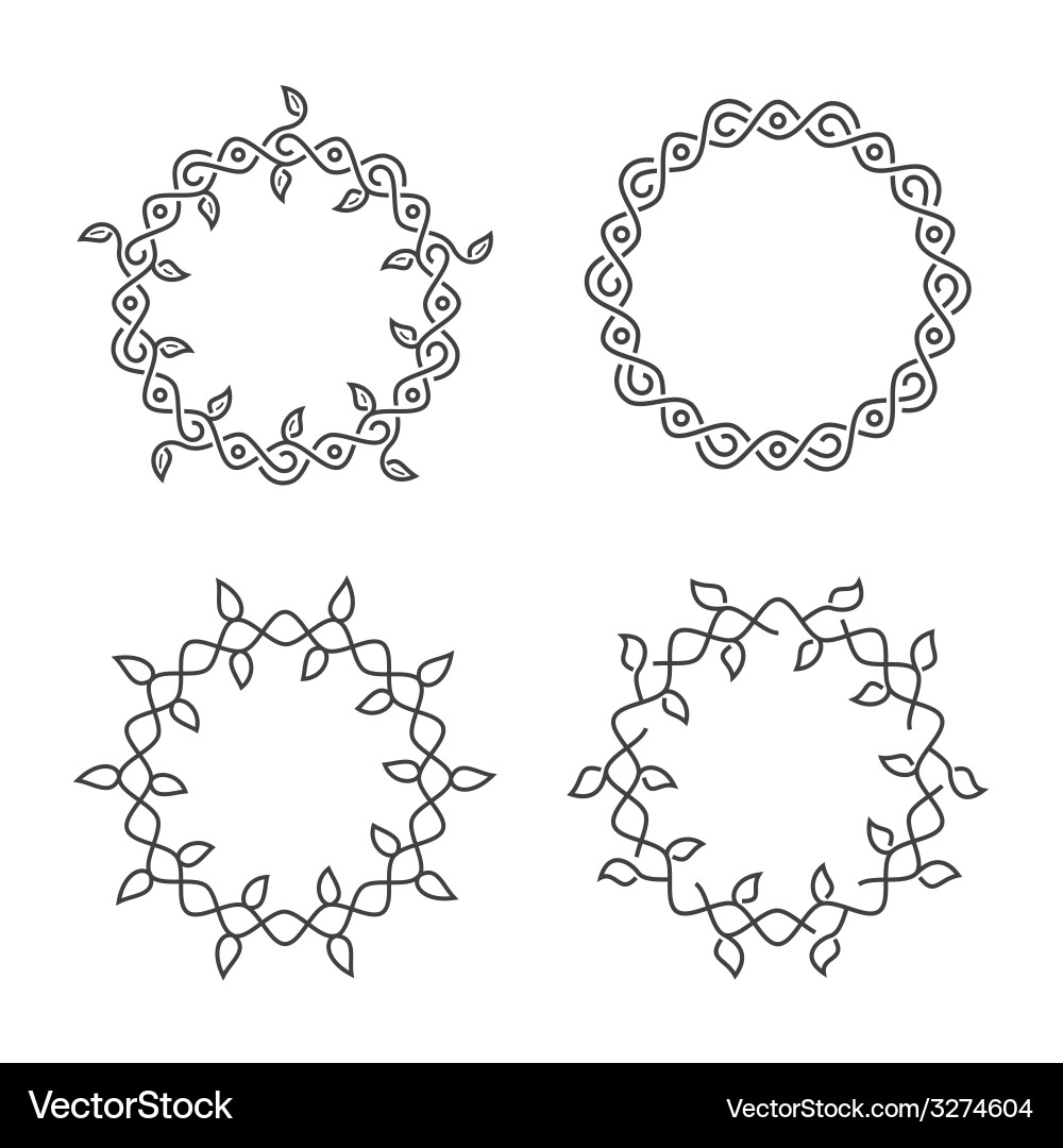 Swirl frames Royalty Free Vector Image - VectorStock