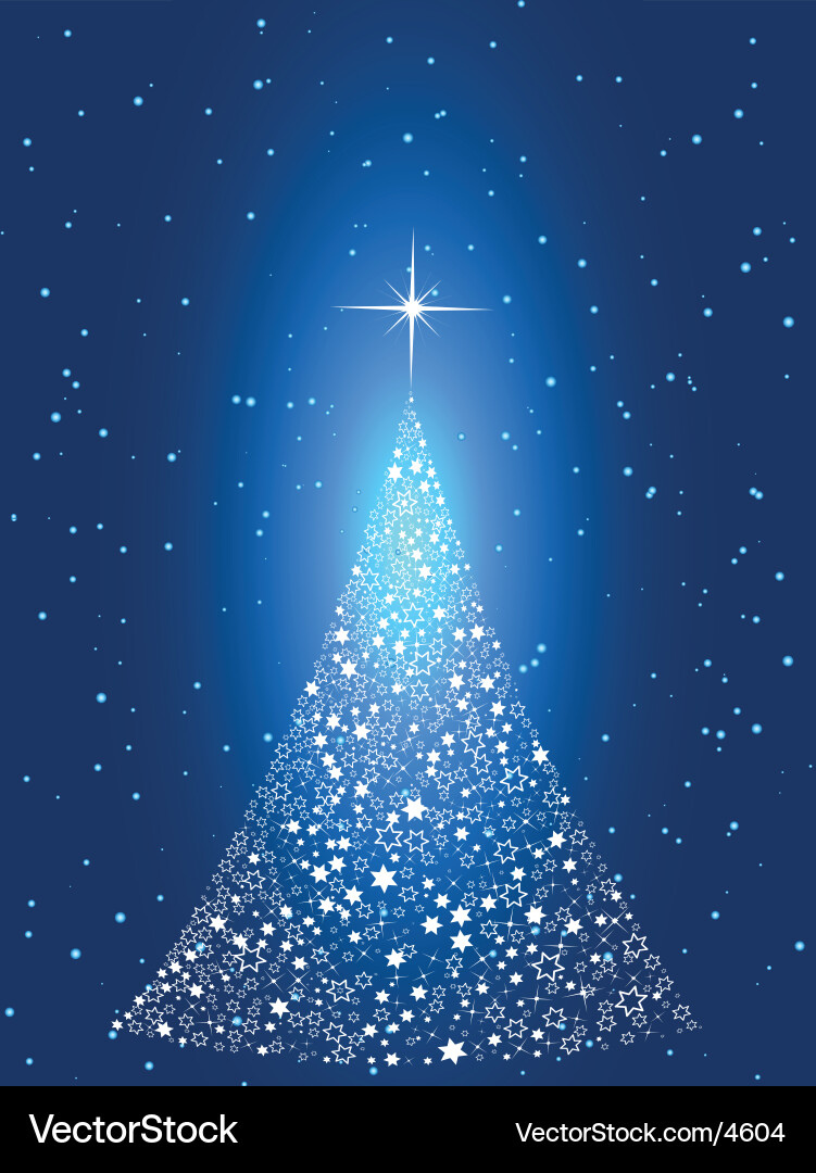 Tree of stars Royalty Free Vector Image - VectorStock
