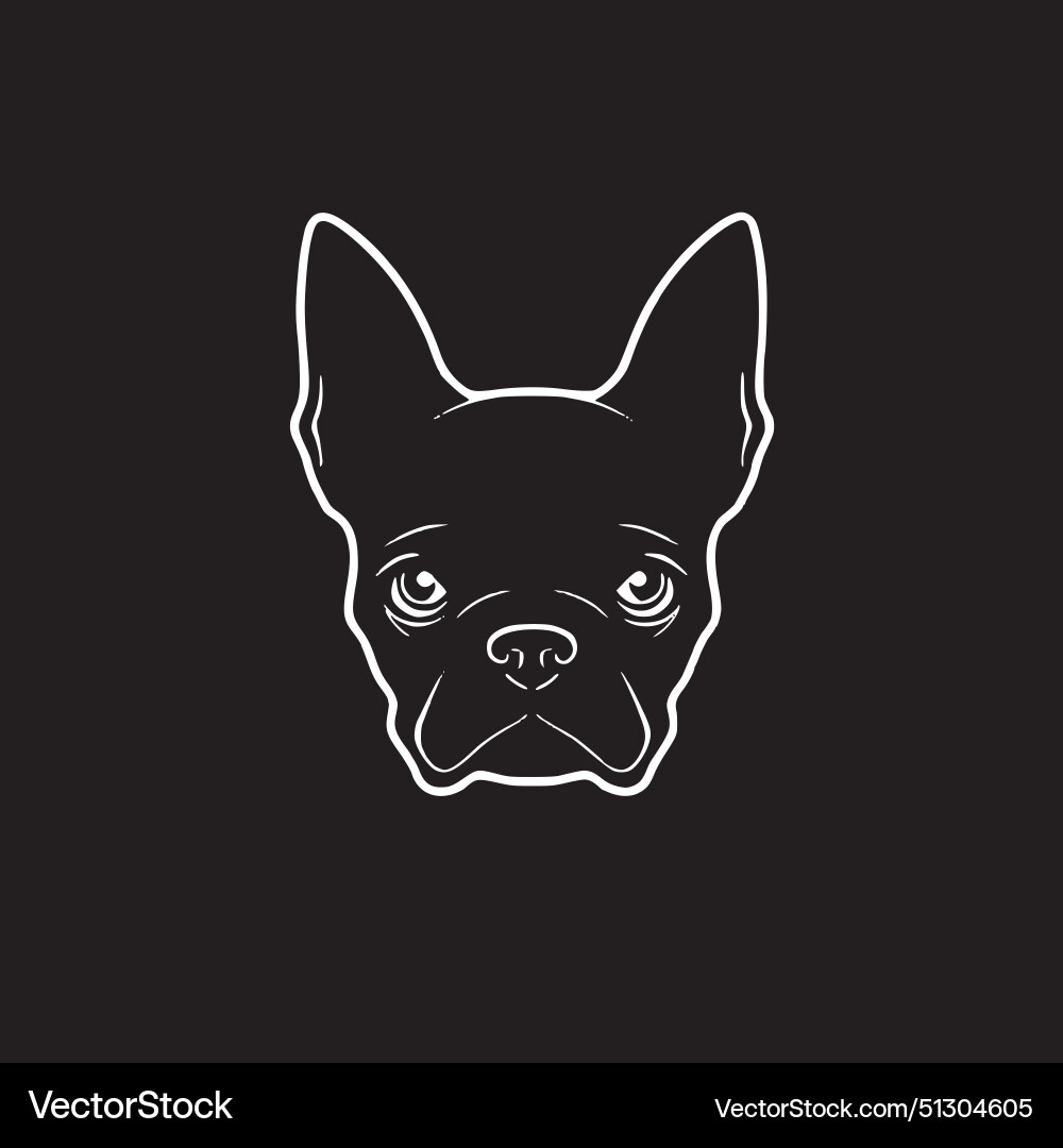 Boston terrier - high quality logo - ideal for Vector Image