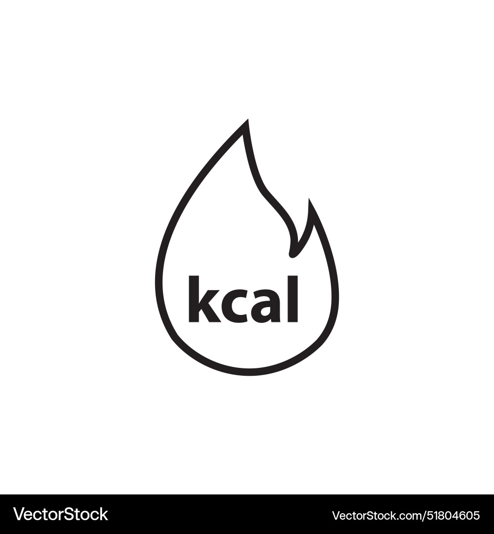 Calories burn icon premium style design Royalty Free Vector