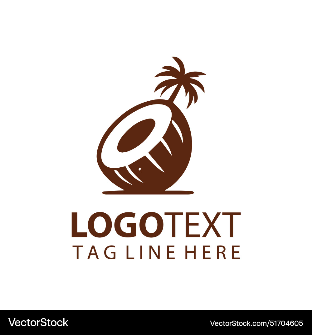Coconut logo Royalty Free Vector Image - VectorStock