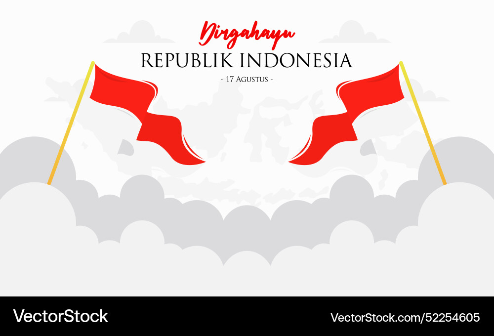 Dirgahayu republik indonesia 79 background Vector Image